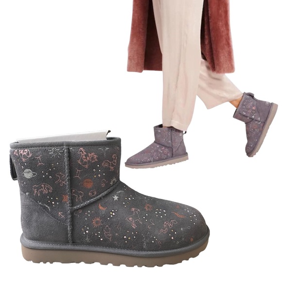 UGG | Shoes | Ugg Woman Classic Zodiac Mini Boots Nightfall Gray Size 8 ...